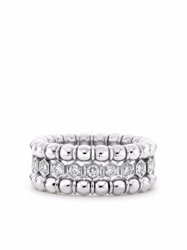 PRAGNELL 18kt White Gold Bohemia Diamond Expandable Ring - Silver