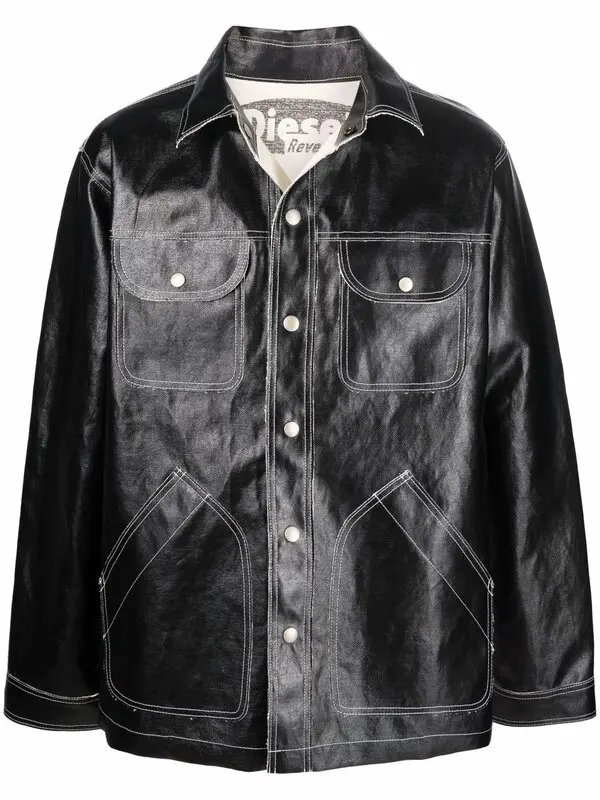 Buy Diesel J-film-rev Reversible Jacket - Black At 59% Off | Editorialist