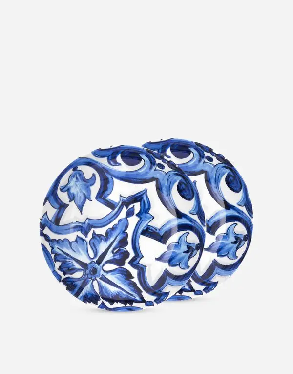 Dolce & Gabbana Set 2 Porcelain Soup Plates - Multicolor