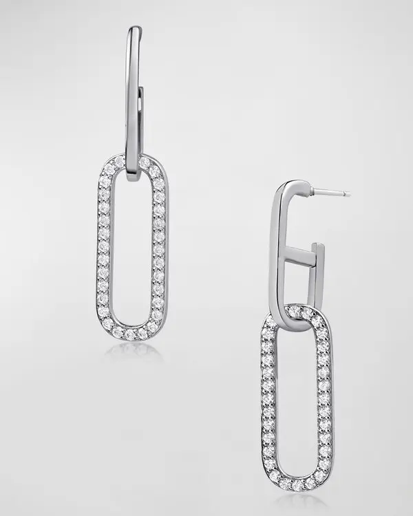 KENNETH JAY LANE Pavé Cubic Zirconia Drop Earrings