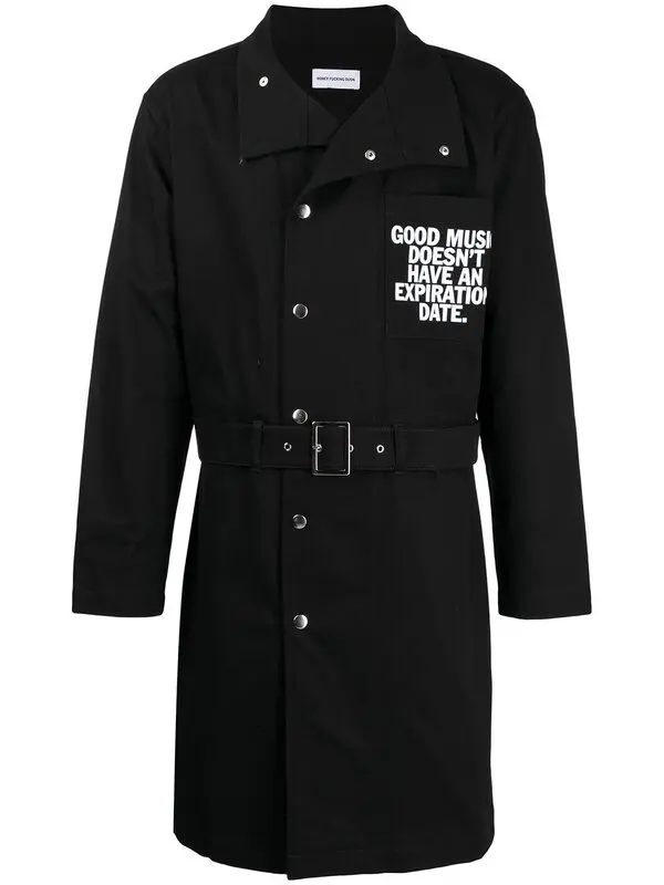HONEY FUCKING DIJON Slogan-print Coat