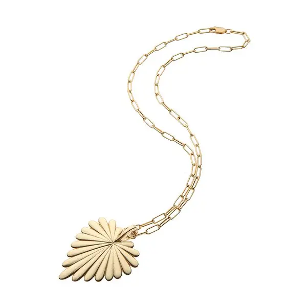 JANE WIN Love Full Heart Gold-plated Pendant Necklace - Gold Plated