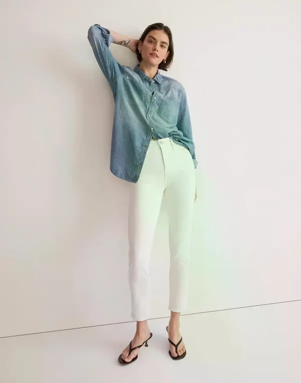 Madewell Stovepipe Jeans In Pure White 77% Off Editorialist