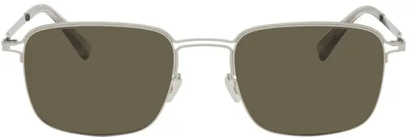 Maison Margiela Silver Mykita Edition Mmcraft018 Sunglasses In Raw 