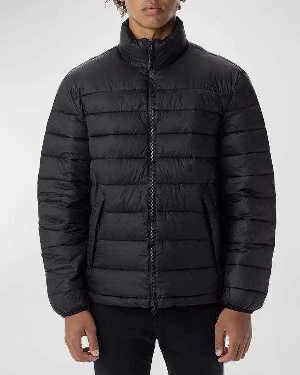 THE VERY WARM Packable Funnel-neck Puffer Jacket - Black