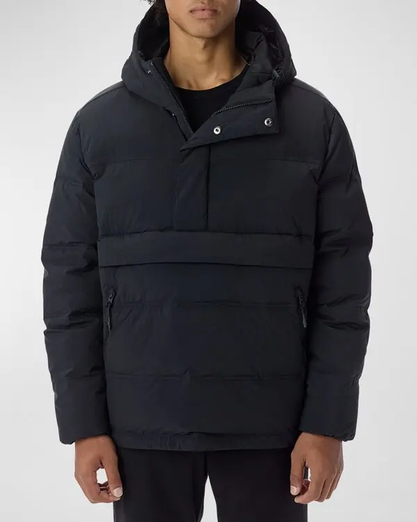 THE VERY WARM Packable Pullover Puffer Jacket - Black