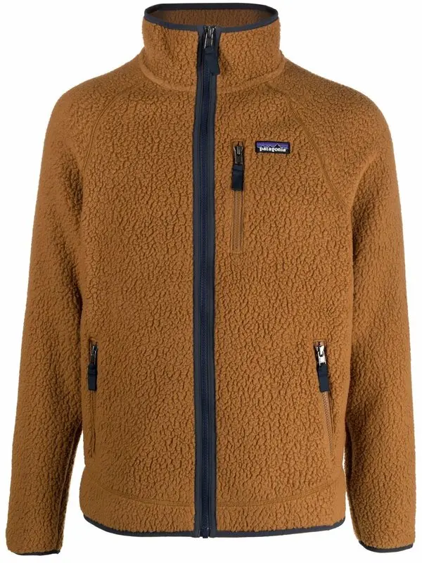 Patagonia Logo-patch Zip-up Fleece Jacket