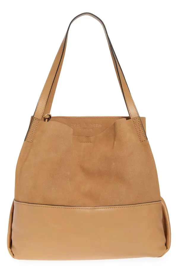 Rag Bone Passenger Tote Camel Suede Editorialist