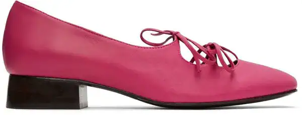 Buy NICOLE SALDANA Exclusive Isabel Ballerina Flats - Burgundy At 53% ...