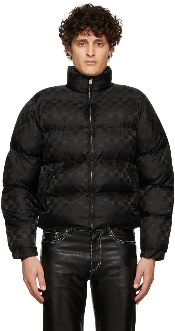 Misbhv Signature Nylon Puffer Jacket In Black - 59% Off | Editorialist
