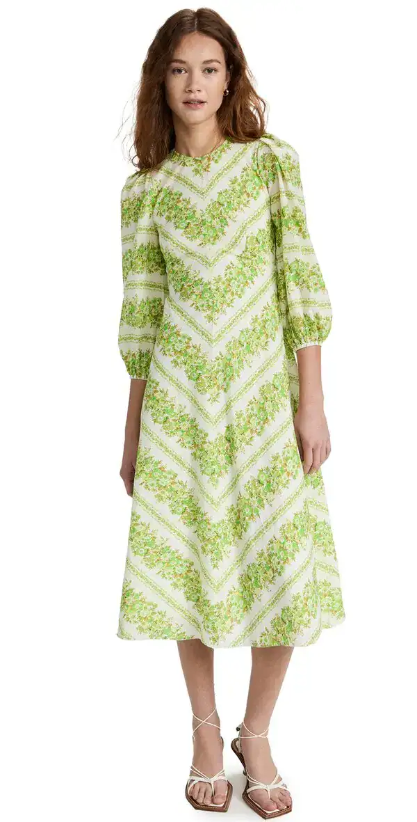knee length dresses for ladies Jolene Midi Dress Black – Arabellaa main image 0
