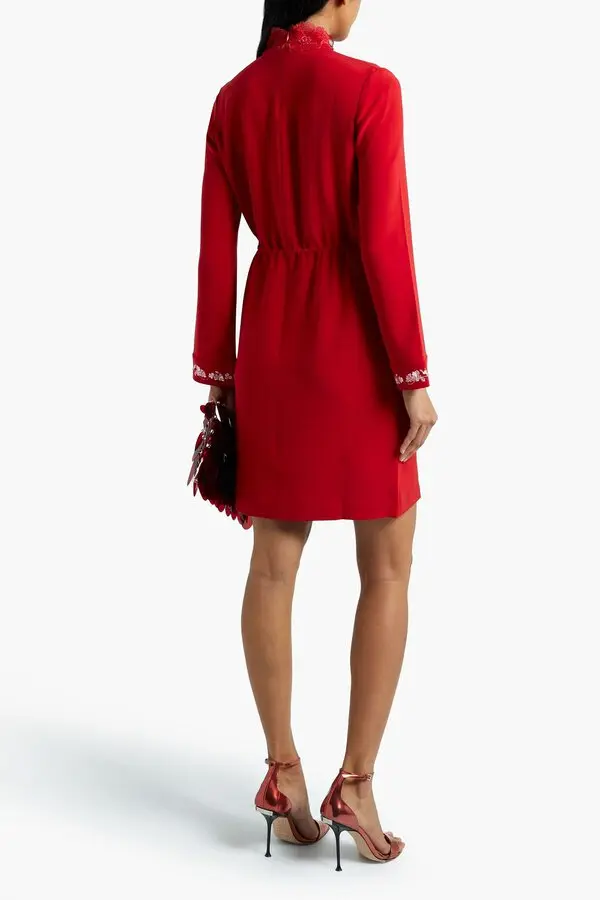 open lace back dress Vintage La Perla Mini Red Dress (M) – Ciao Kasia main image 0