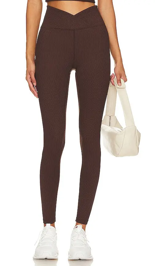 Year Of Ours Ribbed Veronica Legging - Dark Oak