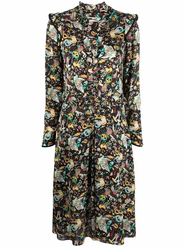 Buy Zadig&Voltaire Roier Circu-print Dre - Black At 49% Off | Editorialist