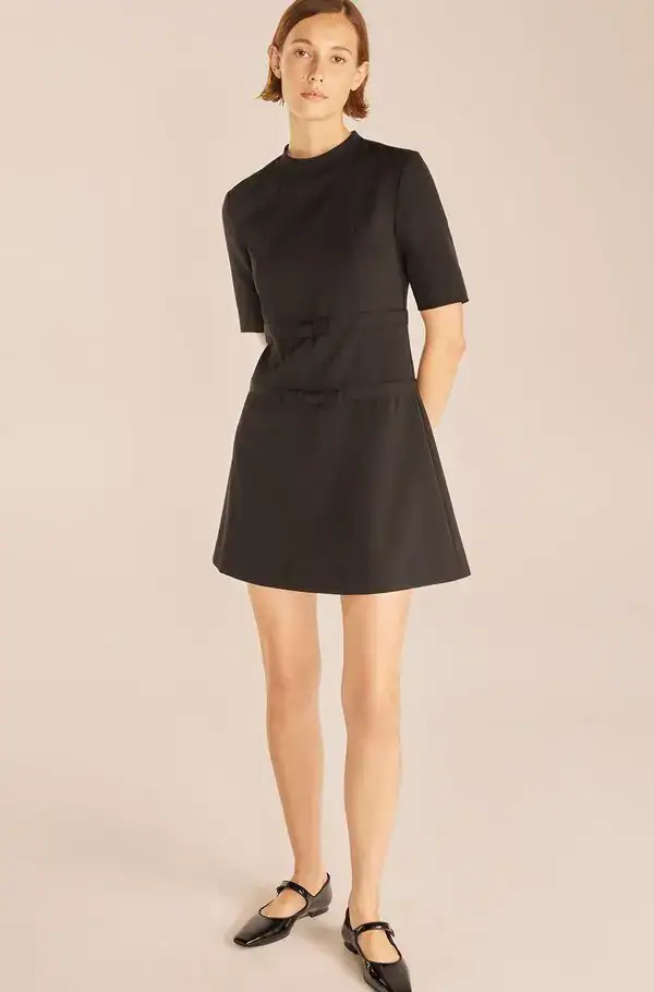 rebecca taylor black dress Rebecca Taylor Mia Midi Dress