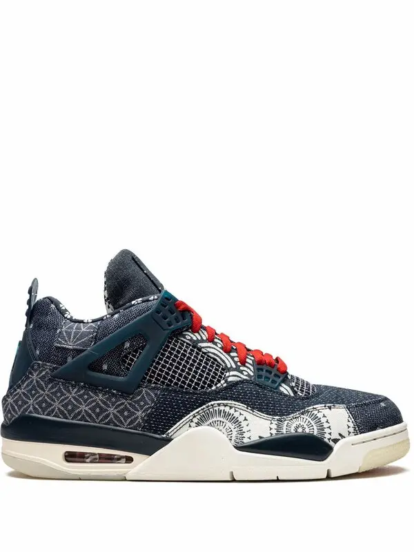 JORDAN Air 4 Retro Se Sashiko Sneakers - Blue