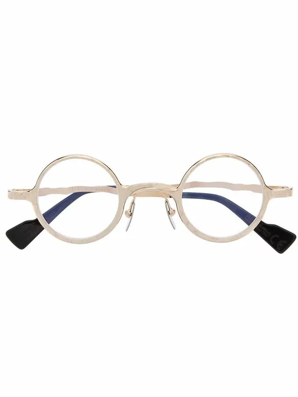 Kuboraum New Z17 Round-Frame Glasses - Gold | Editorialist