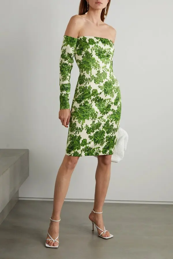 green emerald velvet dress Emilia Wickstead