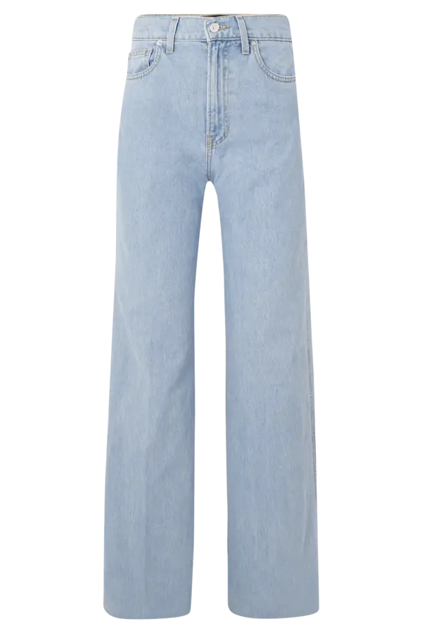 Veronica Beard Taylor High-rise Wide-leg Jeans - Blue
