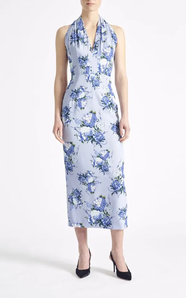 apricot midi dress Park Avenue Flutter Sleeve Side Split Midi Dress Apricot