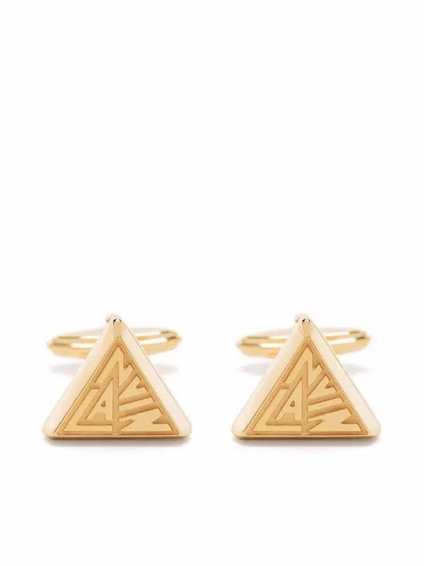 LANVIN Logo-plaque Cufflinks - Gold