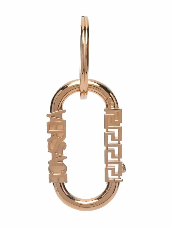 Buy Versace Logo Charm Keychain - Gold At 59% Off | Editorialist