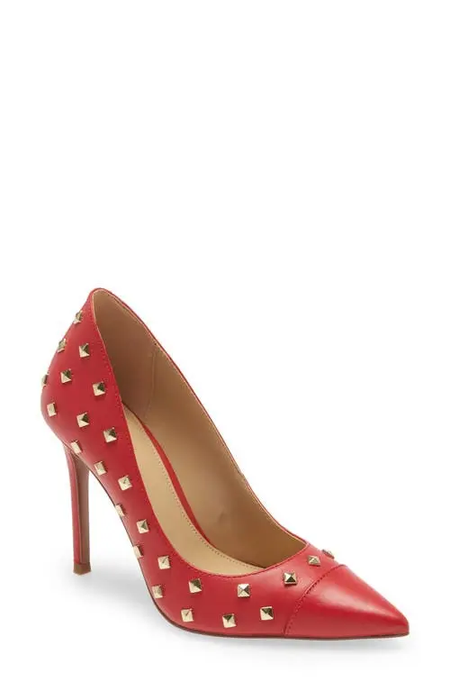Michael Kors Keke Cap Toe Pump In Crimson 66% Off Editorialist