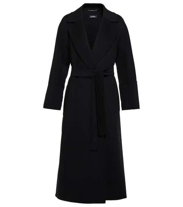 Max Mara Elisa Virgin Wool Coat - Black