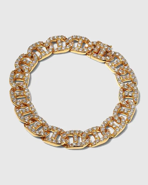 LEO PIZZO Diamond Link Bracelet - Yellow Gold