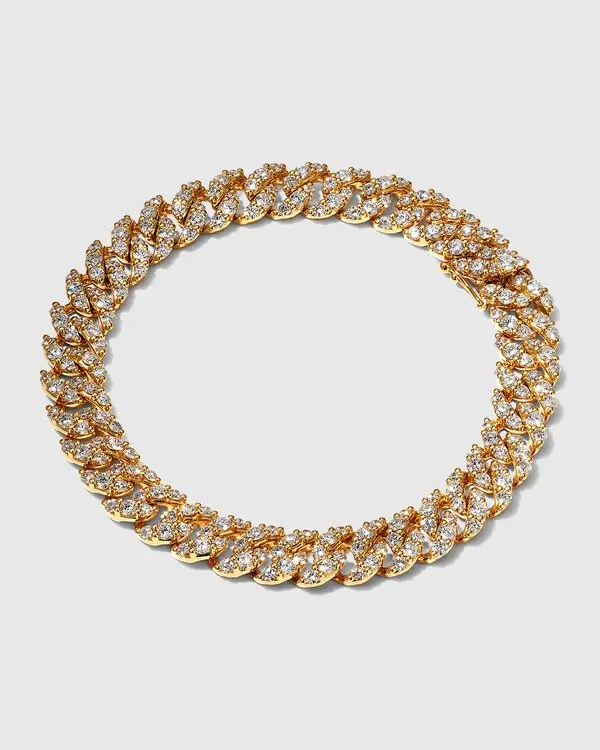 LEO PIZZO 18k Yellow Gold Diamond Link Bracelet, 8.06 Tcw