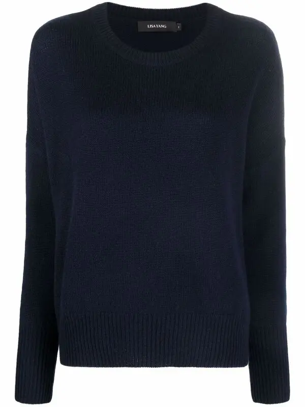 LISA YANG Mila Crew-neck Knitted Jumper - Blue