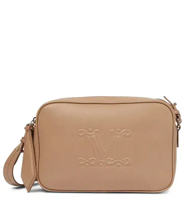 MaxMara 2022 ショルダーバッグ ELSAM ベージュ Max Mara Elsam Leather Camera Bag In Brown - 50% Off | Editorialist