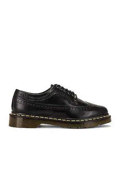 Martens 3989 Yellow Stitch Brogue Black Editorialist