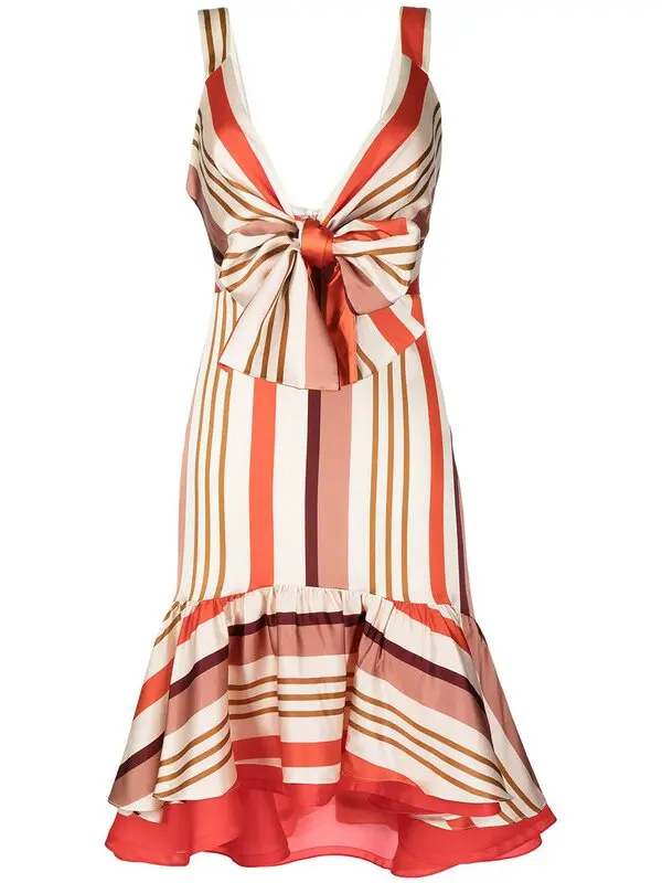 Silvia Tcherassi Arbore Striped Midi Dress