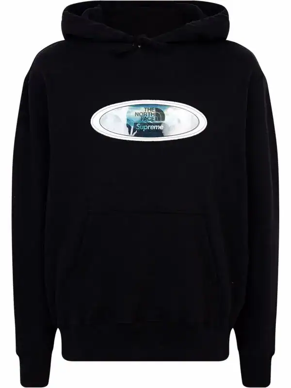Supreme X The North Face Lenticular Mountain Hoodie - Black