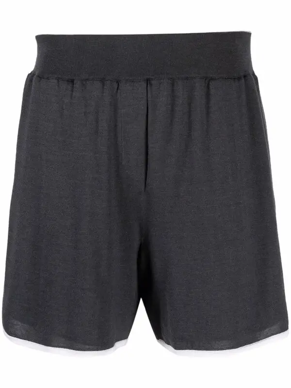 Brunello Cucinelli Cashmere-blend Elastic Waist Shorts