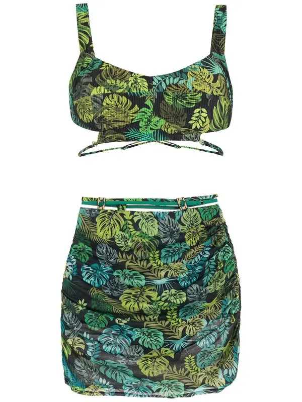 AMIR SLAMA Tropical Print Co-ord Set