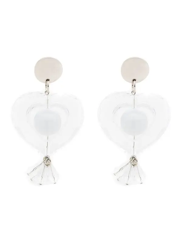 AMIR SLAMA Heart-motif Drop Earrings