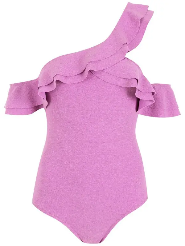 CLUBE BOSSA Bresse Ruffle-embellished One-piece Swimsuit - Pink