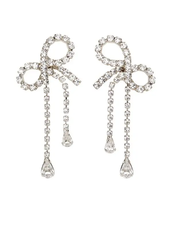 JENNIFER BEHR Mirabelle Crystal Drop Earrings - White