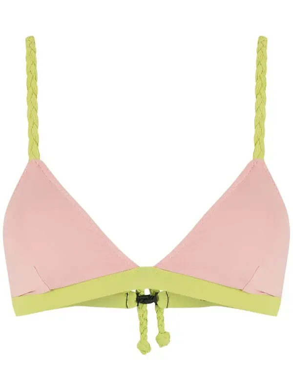 CLUBE BOSSA Contrast-trim Triangle Bikini Top