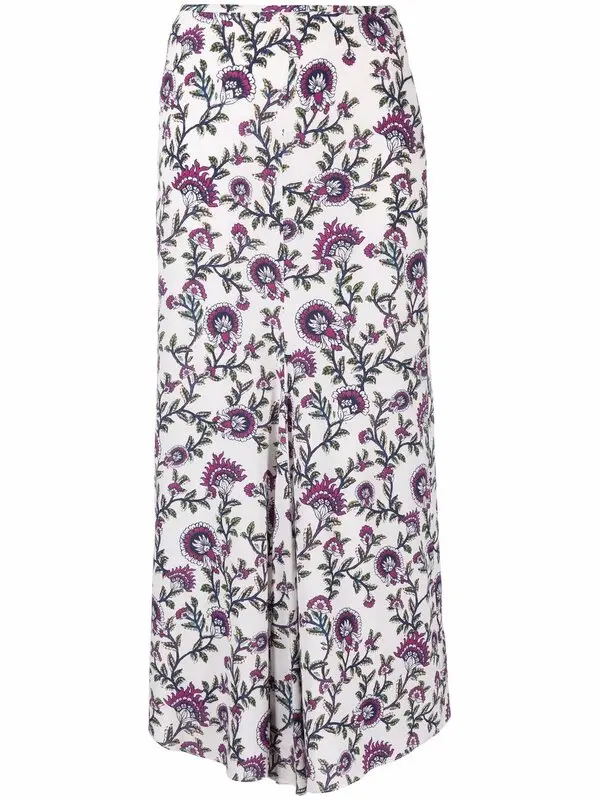 Isabel Marant High-waisted Floral-print Skirt
