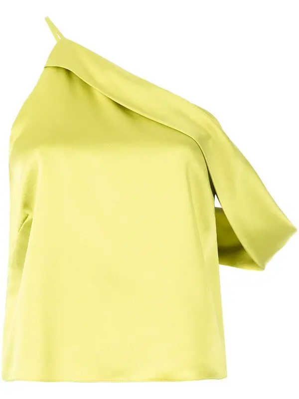 Michelle Mason Draped Cowl Asymmetrical Top