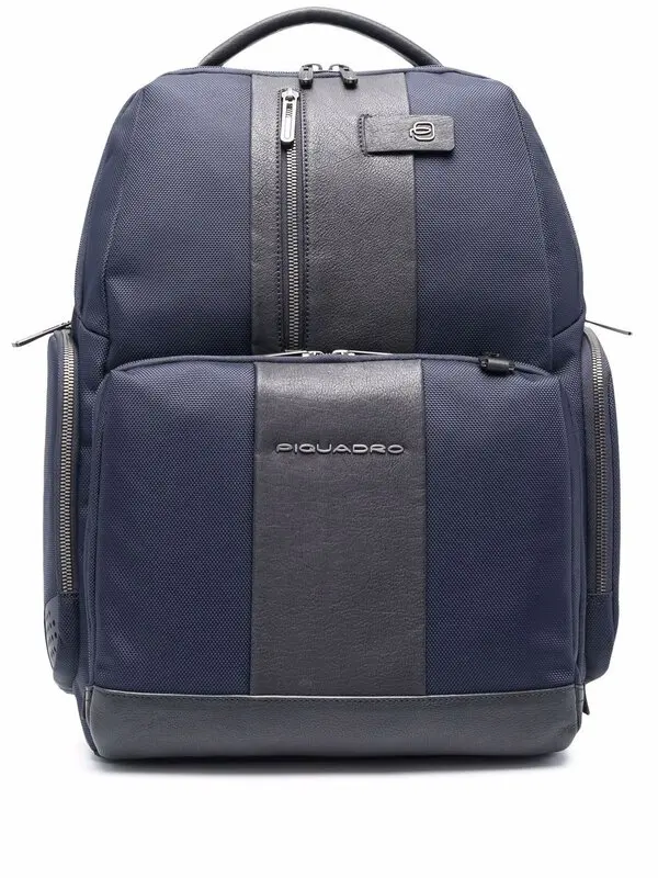 PIQUADRO Panelled Two-tone Backpack