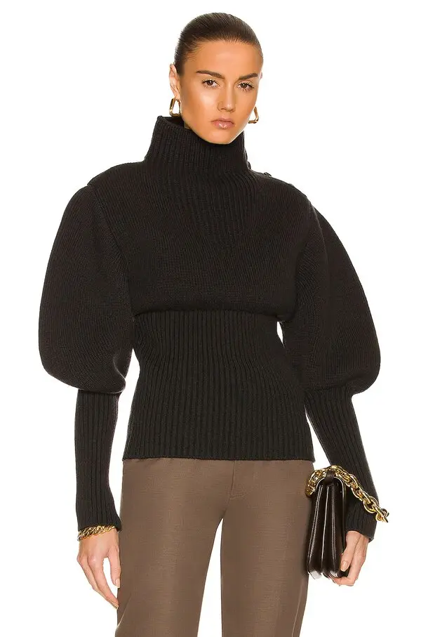 Bottega Veneta Wool Exaggerated Sleeves Sweater