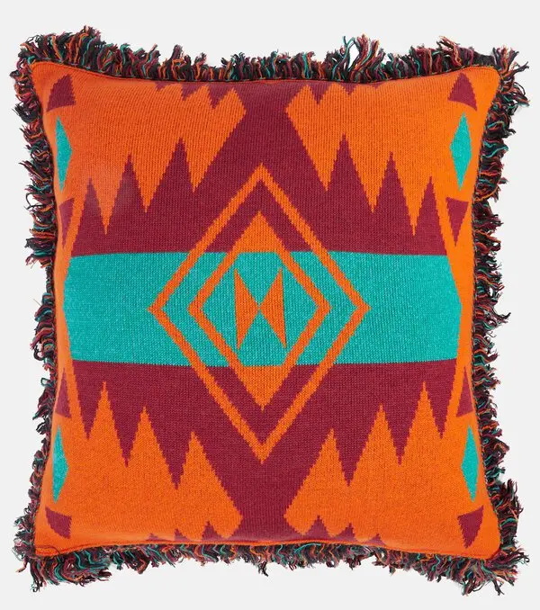Alanui Icon Wool-blend Jacquard Cushion