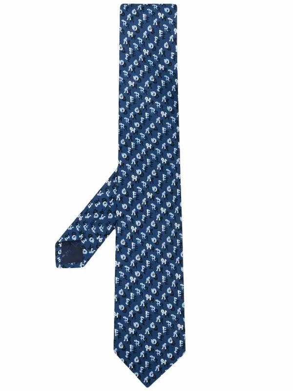 FERRAGAMO Letters Print Tie