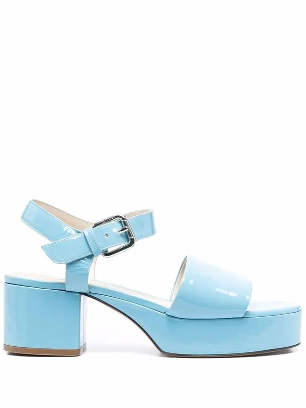 Marni Patent-leather Block-heel Sandals