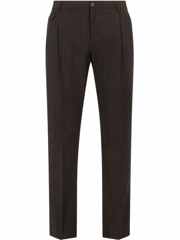Dolce & Gabbana Pinstripe Wool-blend Trousers