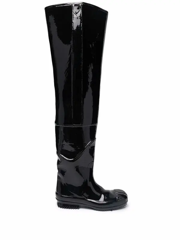 MAISON MARGIELA Patent Over-the-knee Boots